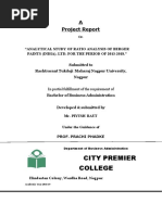 PROJECT REPORT Front Page | PDF | Academic Degree | Statistics Of Education