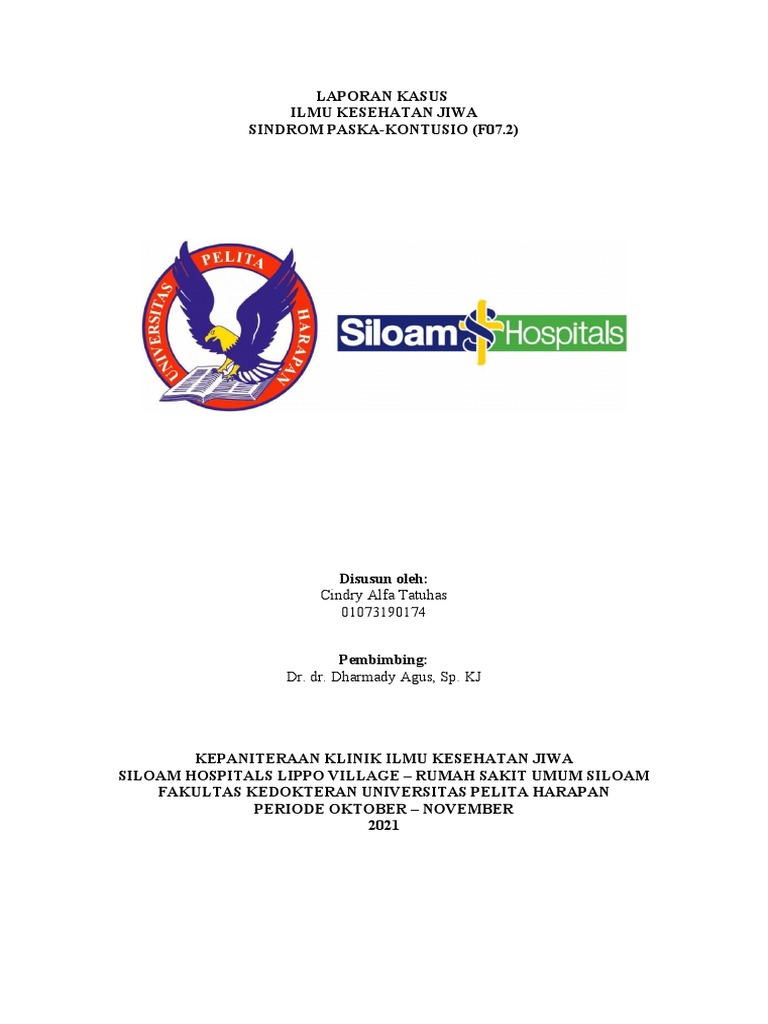 Laporan Kasus Sindrom Paska-Kontusio | PDF | Sains & Matematika