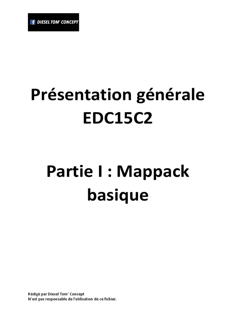 Presentation Generale EDC15C2 Version Mappack Basique | PDF
