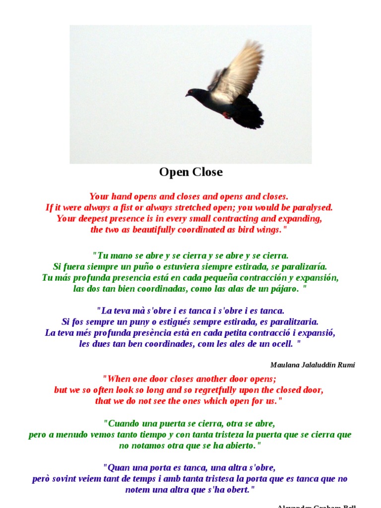 The Art of Opening and Closing | PDF