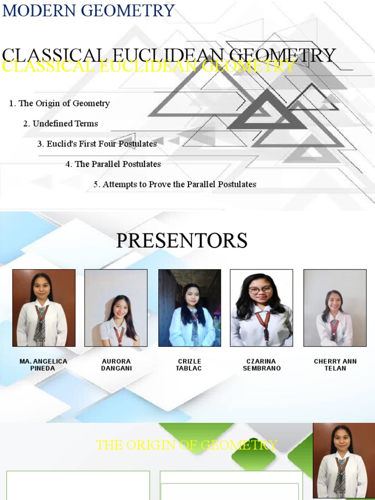 Modern Geometry: An Overview of Classical Euclidean Geometry, the ...