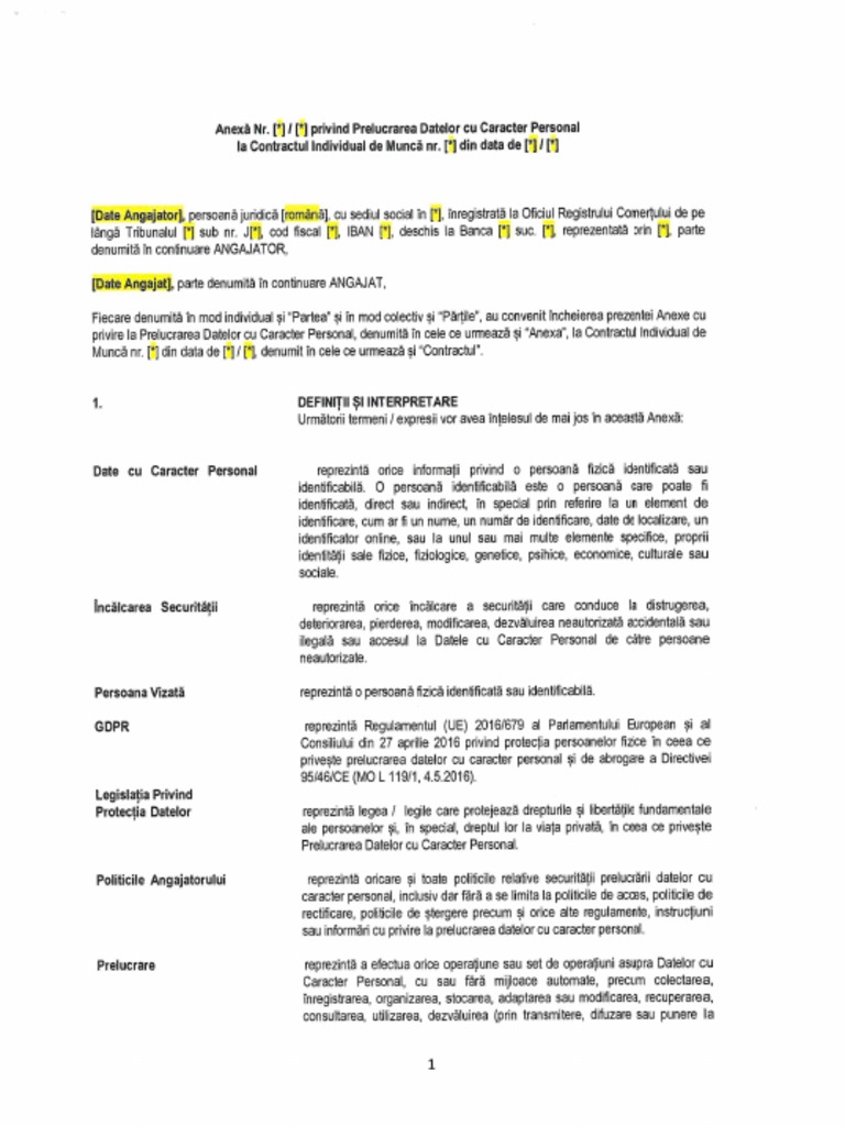 Acord de Confidentialitate Angajat | PDF