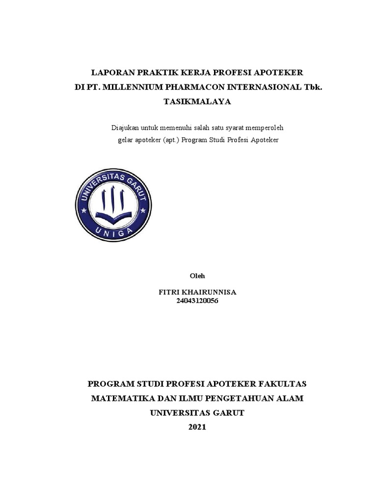LAPORAN PBF Revisi | PDF | Bisnis | Pengelolaan Keuangan & Uang