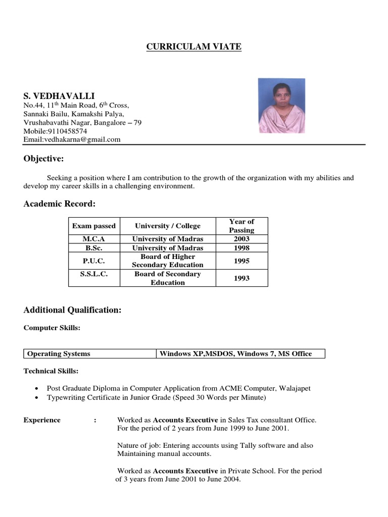 Veda Resume - Latest | PDF