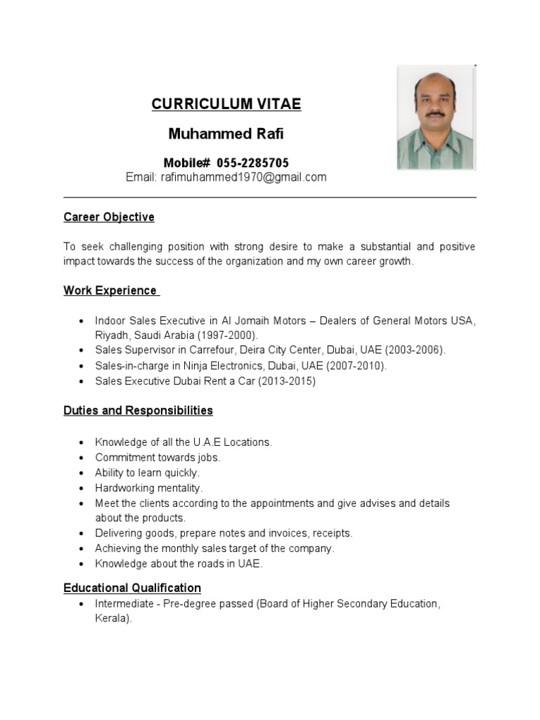 CV Rafi | PDF