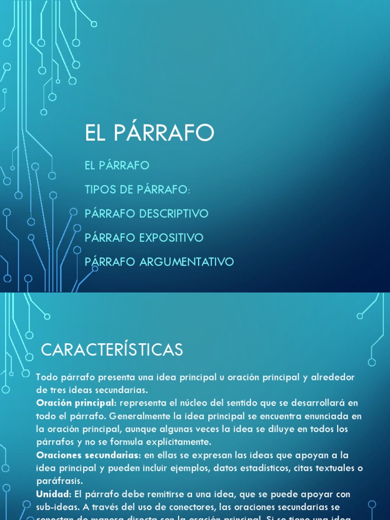 Tipos y Estructura de Párrafos Escritos | PDF | Párrafo | Sumario ...