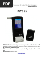 Intoxilyzer S-D5 Manual | PDF | Calibration | Nature