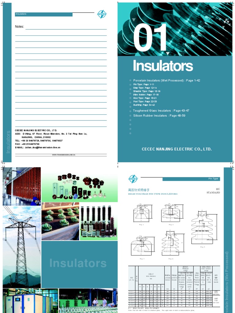 Insulator Types & Specifications | PDF | Insulator (Electricity) | Quantity