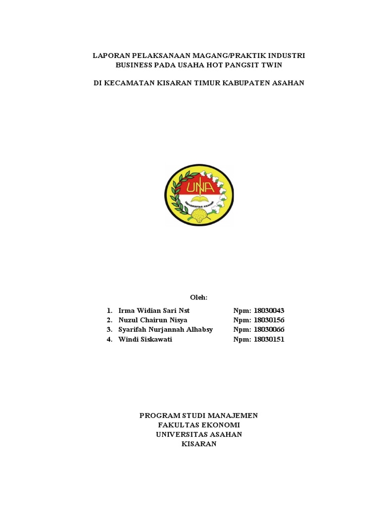 Laporan Tertulis.S | PDF