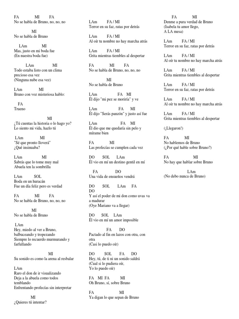 No Se Habla de Bruno | PDF