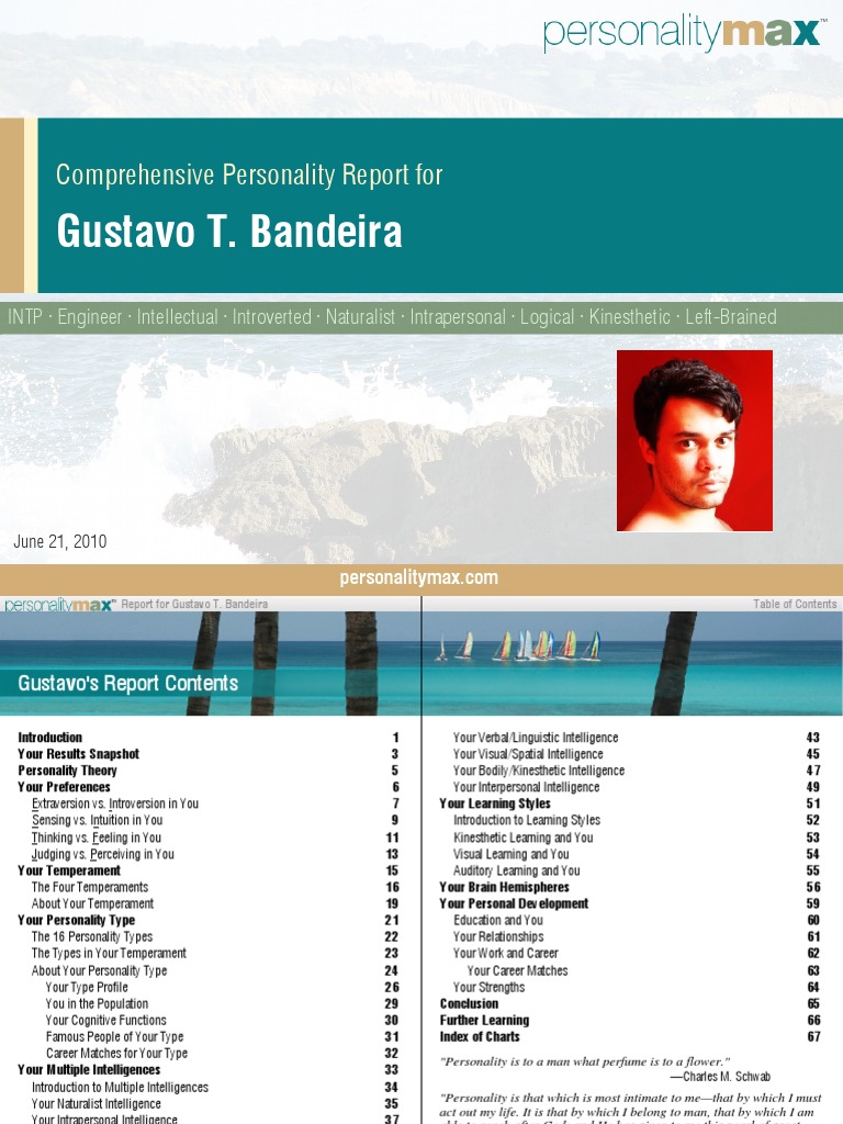 Personality Max Report 844674821606 | PDF | Personality Type ...