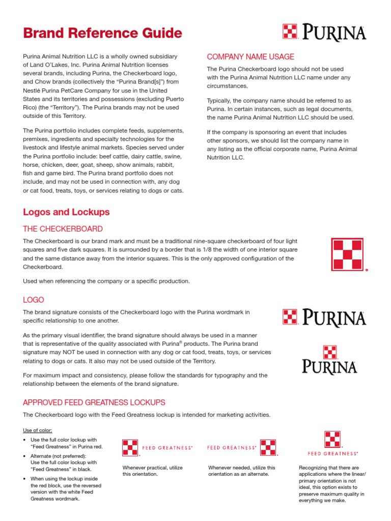 Purina Brand-ReferenceGuide FINAL 070618 | PDF | Helvetica | Typography