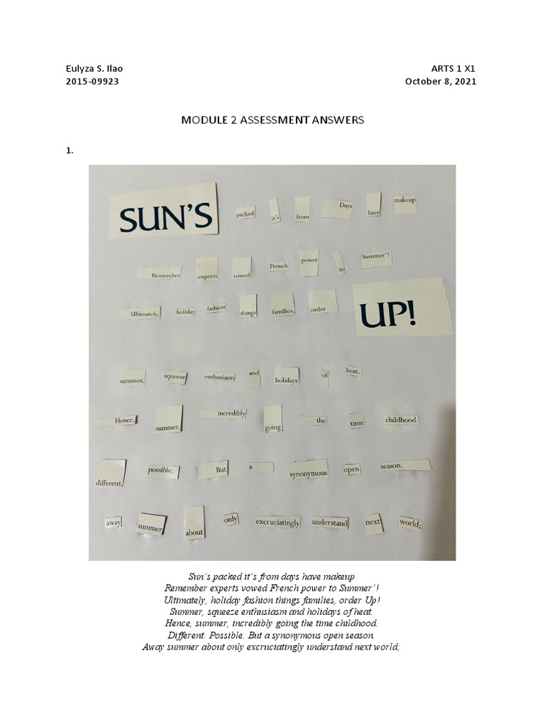 Module 2 Assessment Answers | PDF