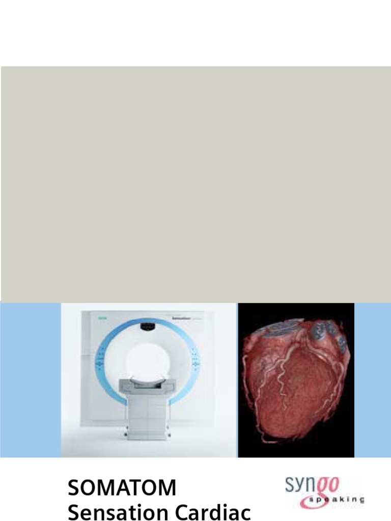 Application Guide Sensation Cardiac Syngo CT 2006A | PDF | Ct Scan | Nature