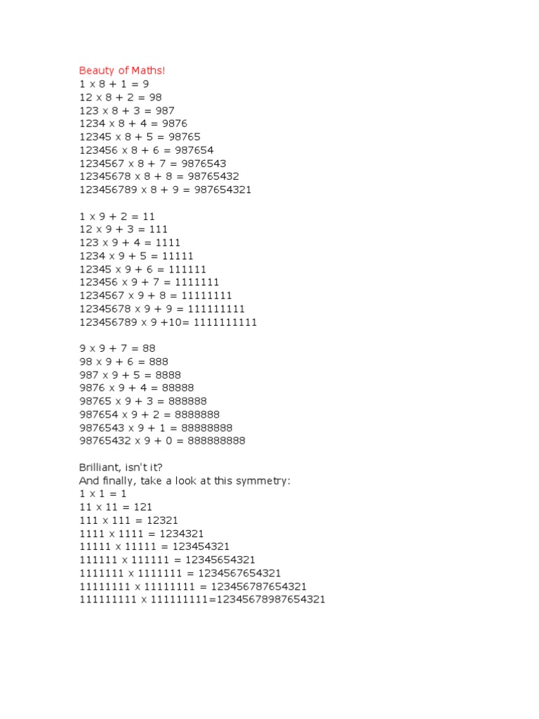 Maths Tricks Pdf Multiplication Numbers