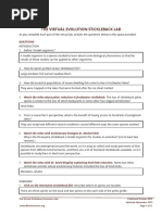 Evolution Lab Answer Key | PDF | Dinosaurs | Evolution