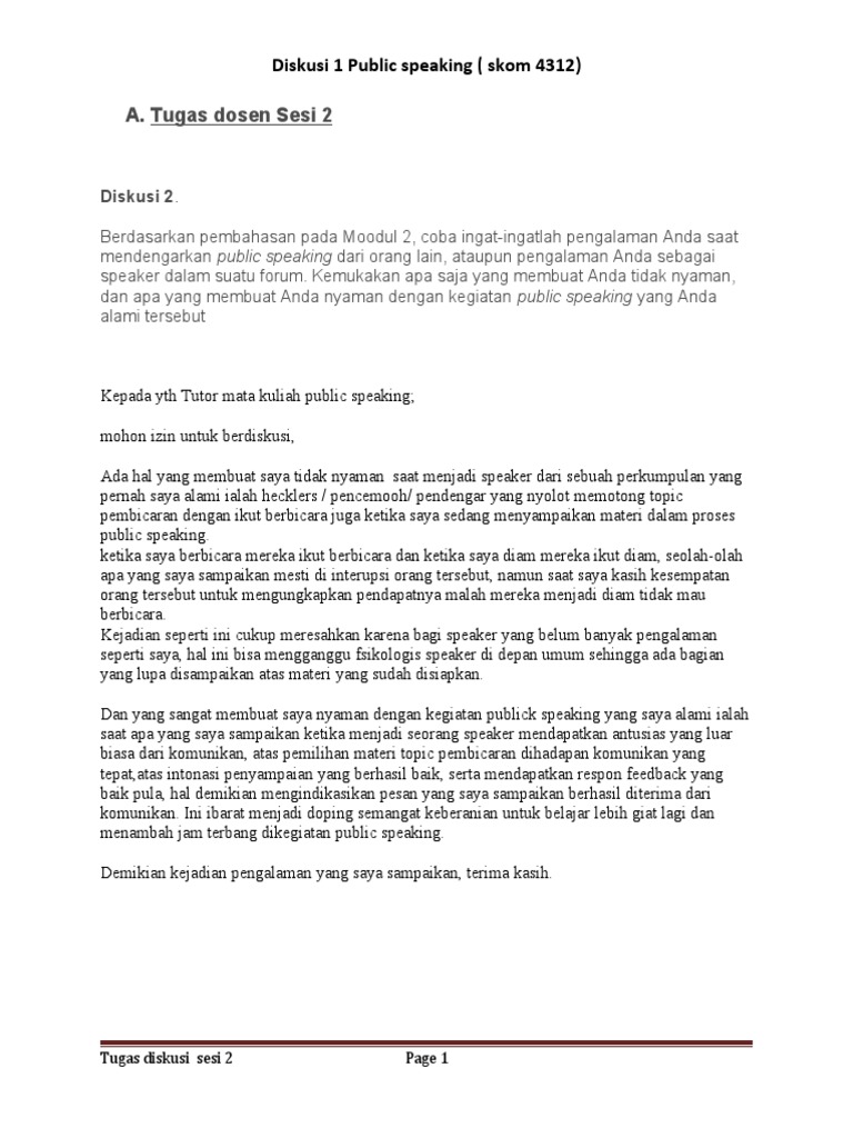 Diskusi Sesi 2 | PDF