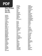 C1 CEFR Vocabulary Word List - Words for Advanced Students 2 | PDF