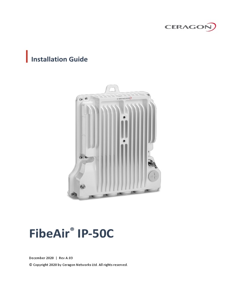 Ceragon IP-50C Installation Guide | PDF | Electrostatic Discharge ...