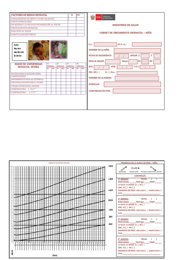 Carnet RN Niña | PDF