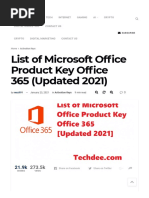 Microsoft Office 365 Product Key Free List | PDF