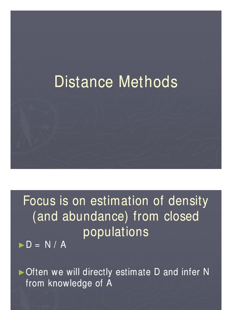 Distance Sampling | Sample Size Determination | Sampling (Statistics ...
