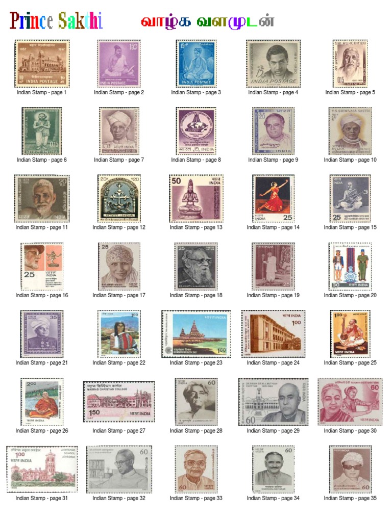 500 Indian Stamps Collection | PDF
