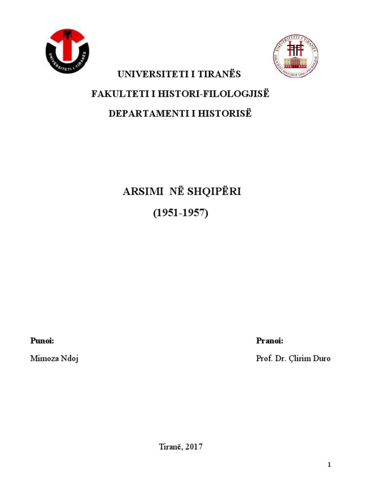 Arsimi Ne Shqiperi | PDF