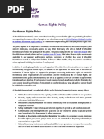 Unilever Human Rights Policy Statement | PDF | Human Rights ...