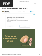 Urutan Core Kabel Fiber Optik Berdasarkan Warna | PDF