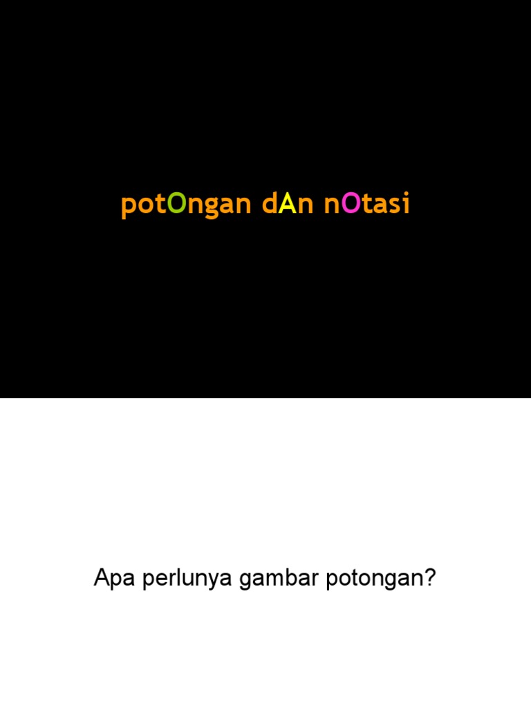 Notasi dan Gambar Potongan Teknik | PDF
