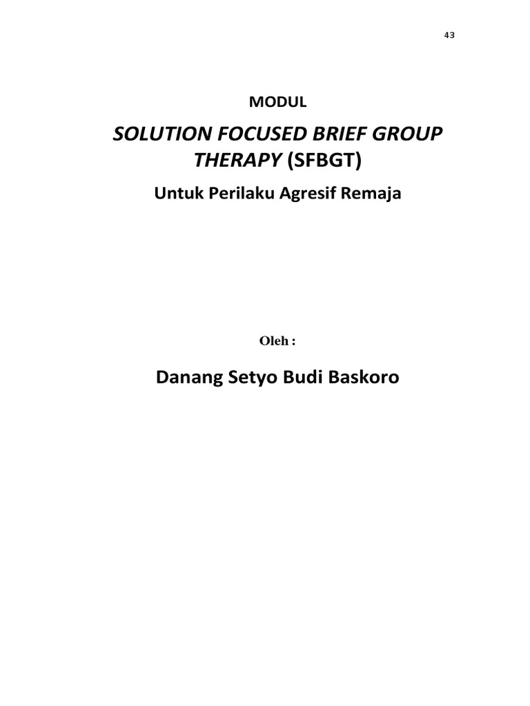 Contoh Modul Intervensi Kelompok | PDF