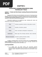 Digital vs Non-Digital Learning Resources | PDF | Teaching Method ...