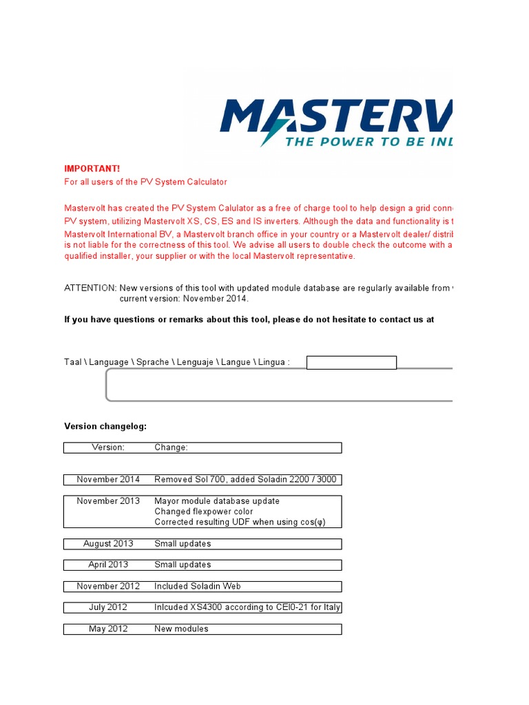 Intake PV System Calculator | PDF | Photovoltaics | Power Inverter