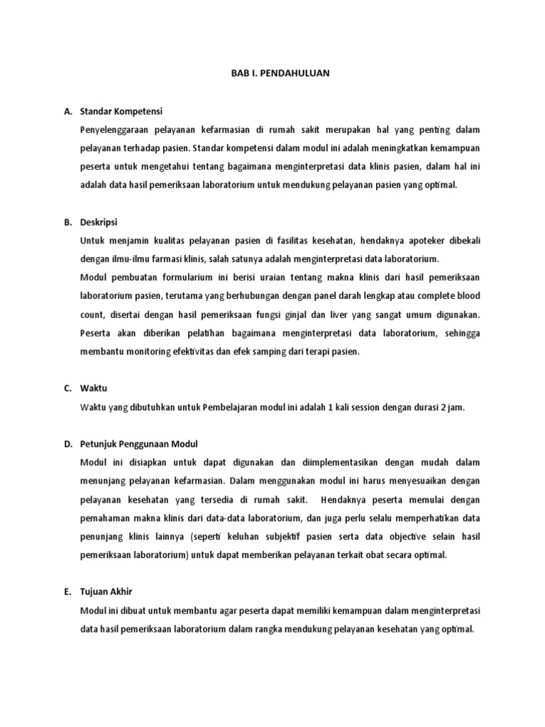 Pedoman Interpretasi Data Laboratorium | PDF