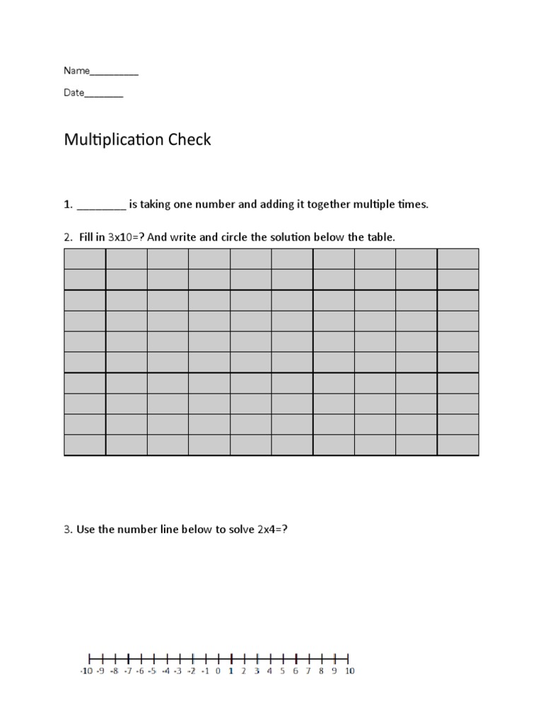 Sample Math Check | PDF