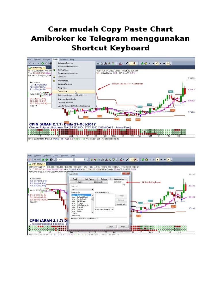 Cara Mudah Copy Paste Chart Amibroker | PDF