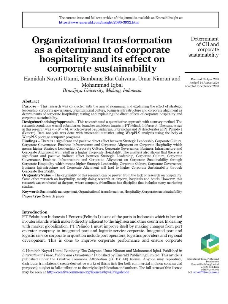 Organizational Transformation | PDF | Strategic Management | Governance