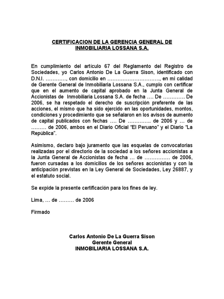 Modelo de Acta | PDF