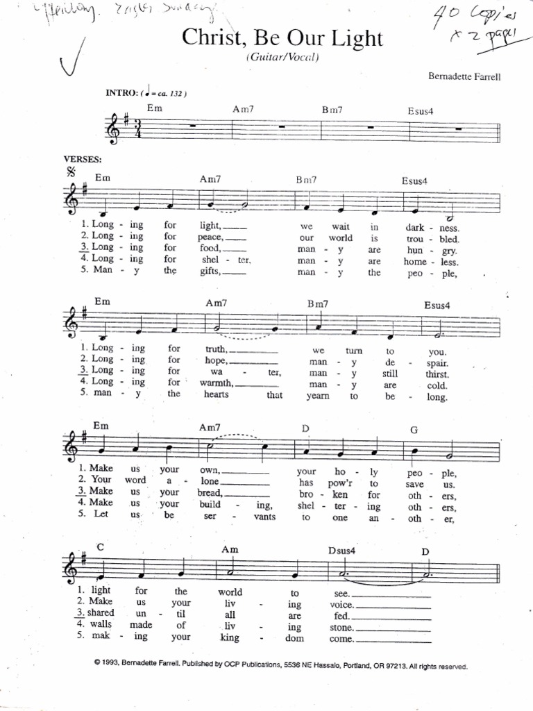 Christ Be Our Light | PDF