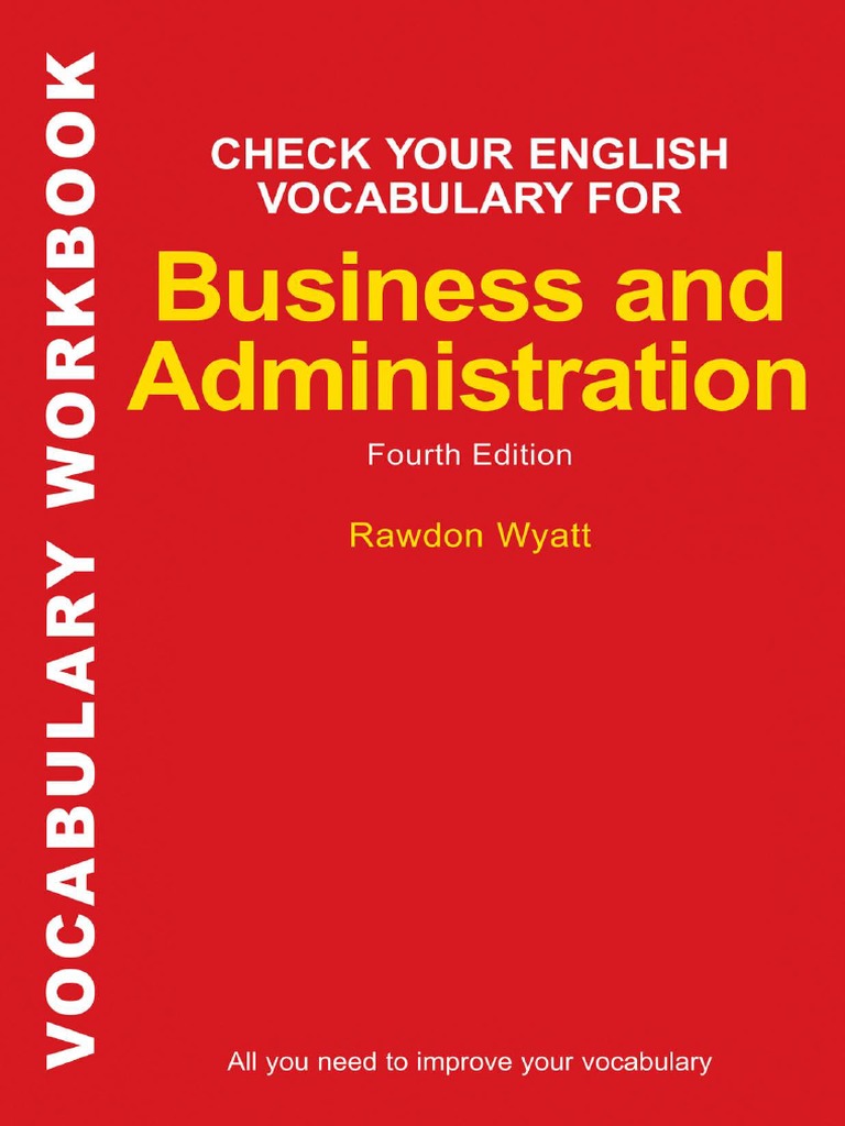 Check Your English Vocabulary For Business and Administration | PDF