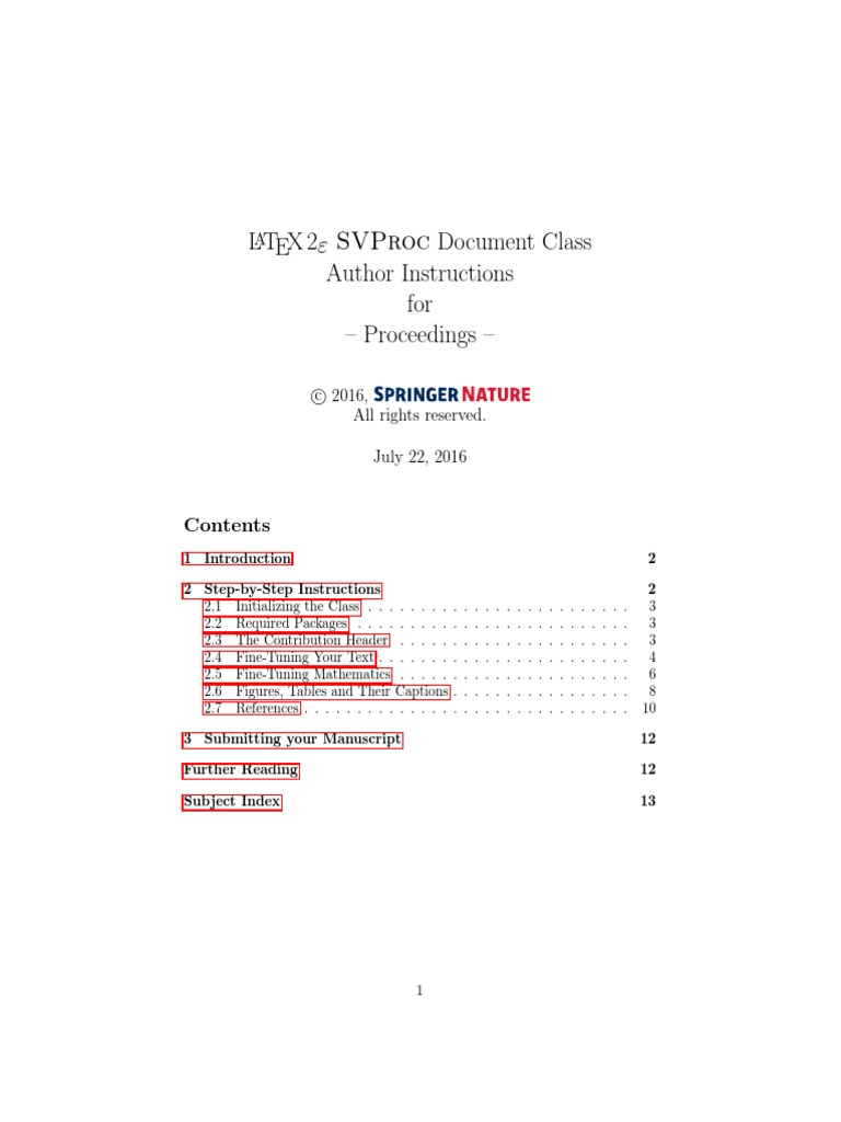 Latex Instructions For Authors | PDF | Te X | Page Layout