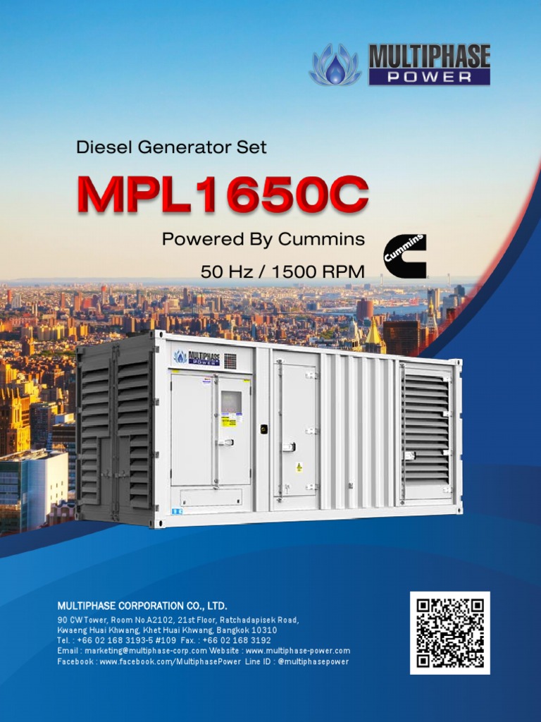 Diesel Generator Set: Multiphase Corporation Co., LTD | PDF | Engines ...