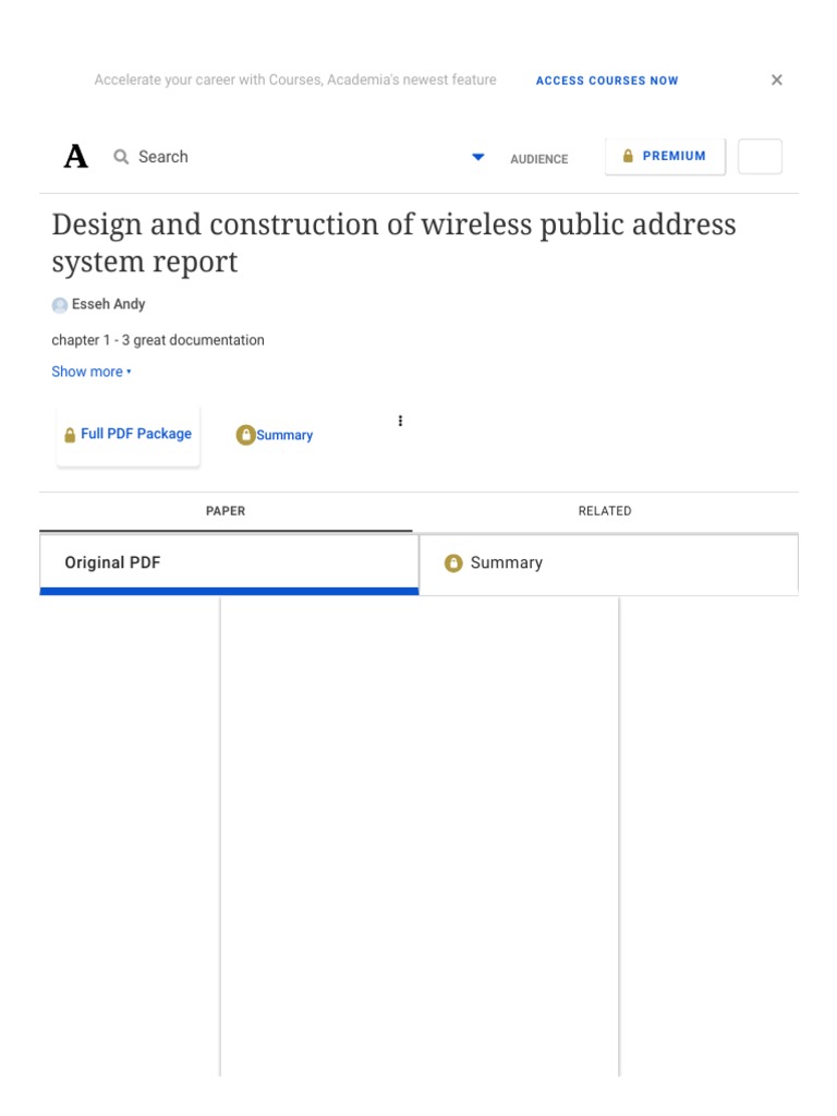 Wireless Public Address System Design | PDF | Frequency Modulation ...