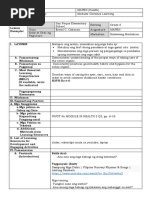 Template 3 Semi Detailed Lesson Plan Template Grade 3 Science 3 | PDF