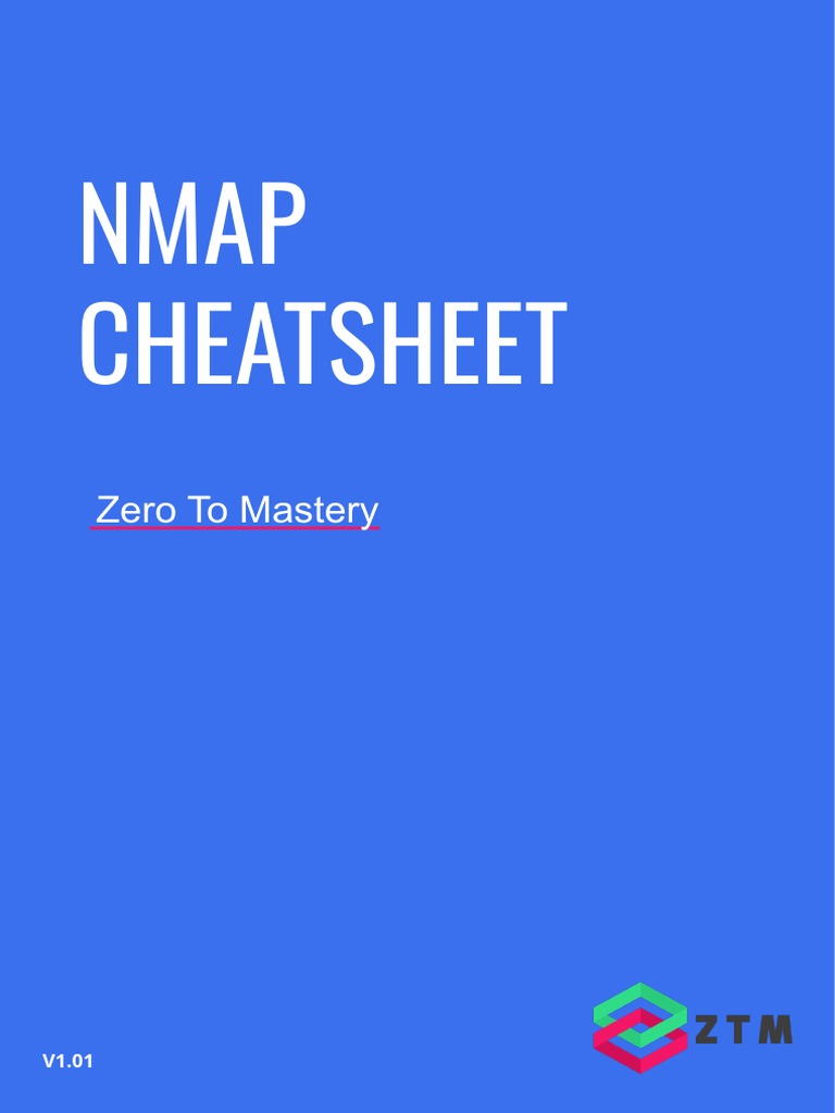ZTM Nmap Cheatsheet Version 1 01 | PDF | Transmission Control Protocol ...