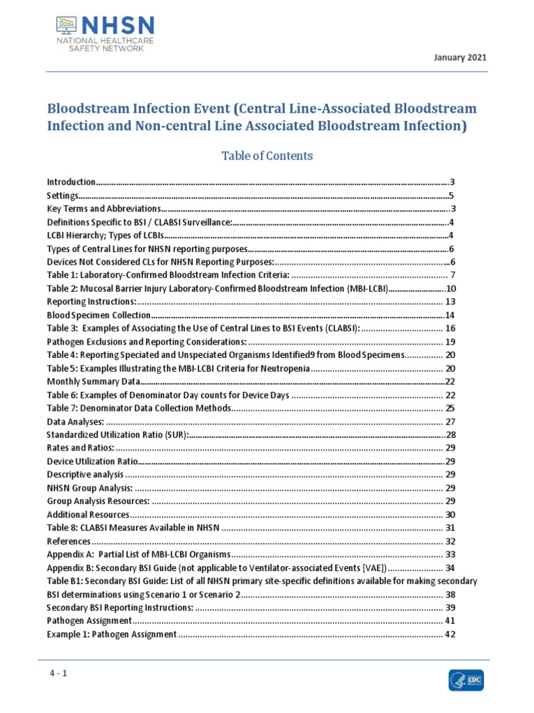 Secondary BSI Attribution Guidelines | PDF | Catheter | Intravenous Therapy