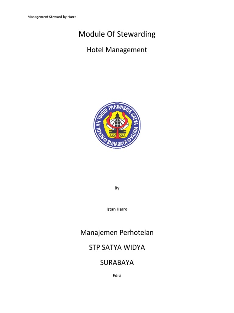 Stewarding MH STP SW 19 | PDF | Bisnis