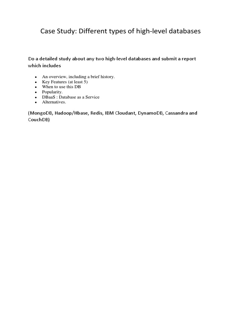 DBMS Case Study | PDF