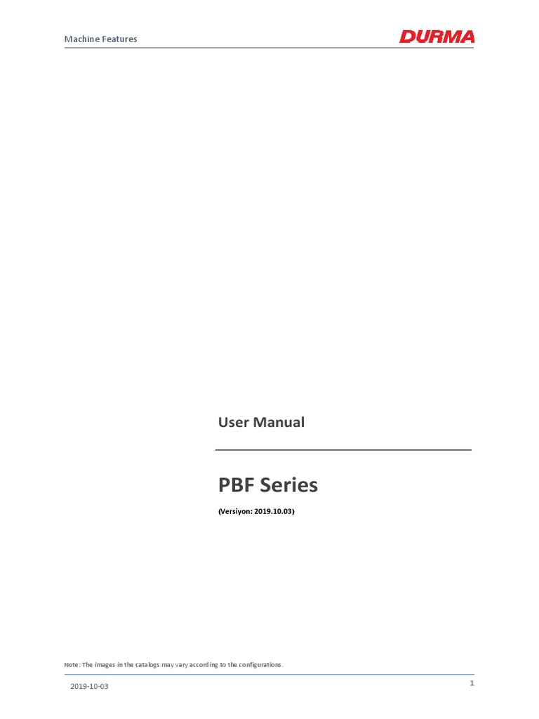 1 User Manual PBF v05 | PDF | Numerical Control | Programmable Logic Controller